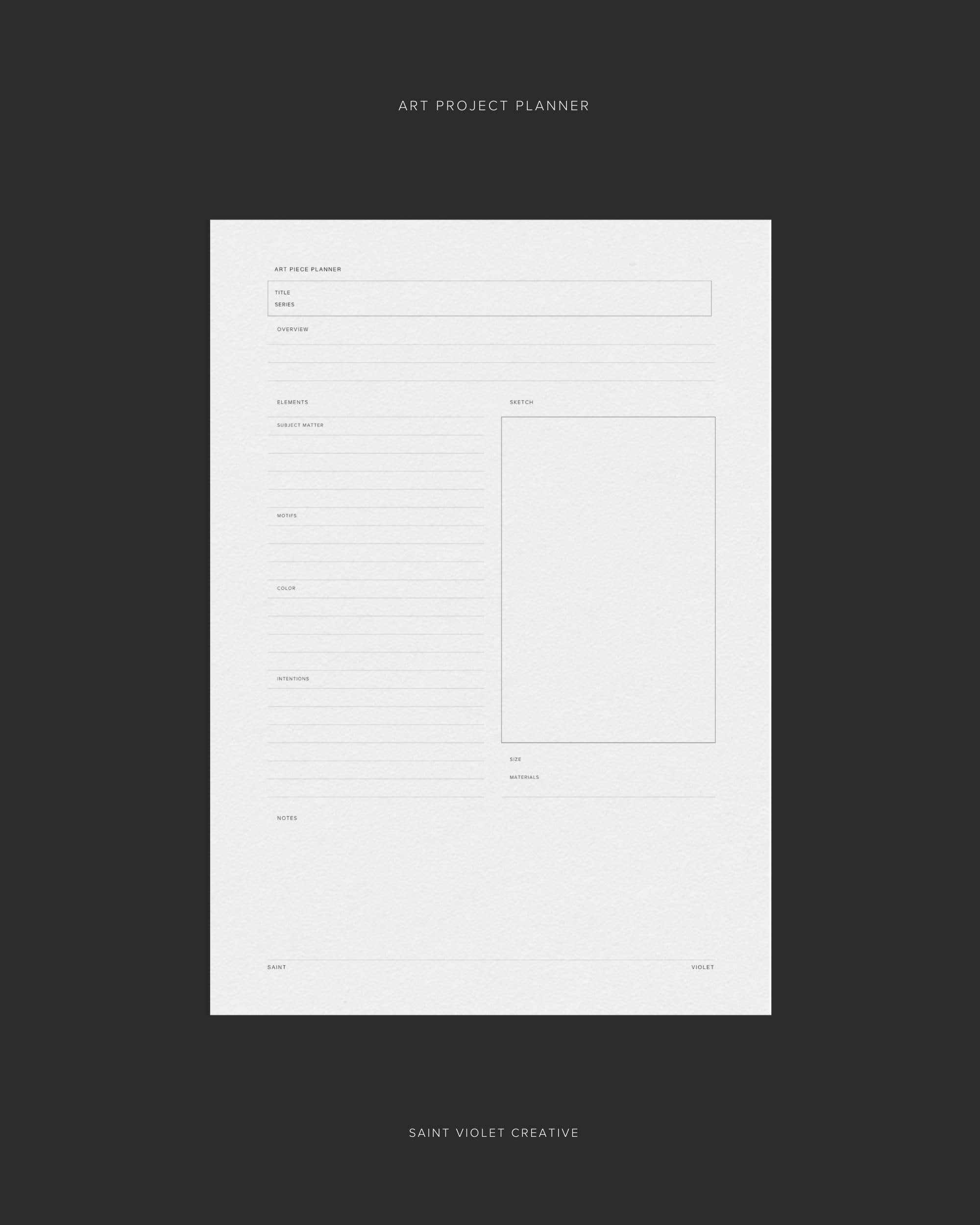 Creative Project A5 Planner Inserts Minimalist Printed ADHD Planner ...