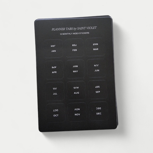 Monthly Planner Tabs - Etsy