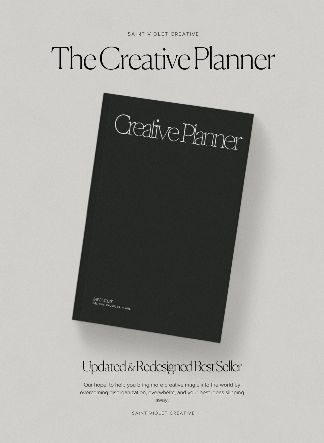 Creative Project Planner for Artists and Designers Undated Planner ...