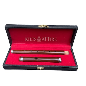 Two Parts Irish Flute Rosewood Packed in Wooden Standard Size Carry ...