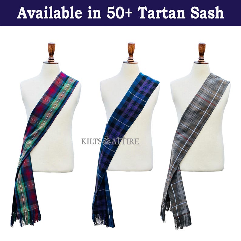 Scottish Women Tartan Sash - Premium Highland Ladies Scarf | Available ...