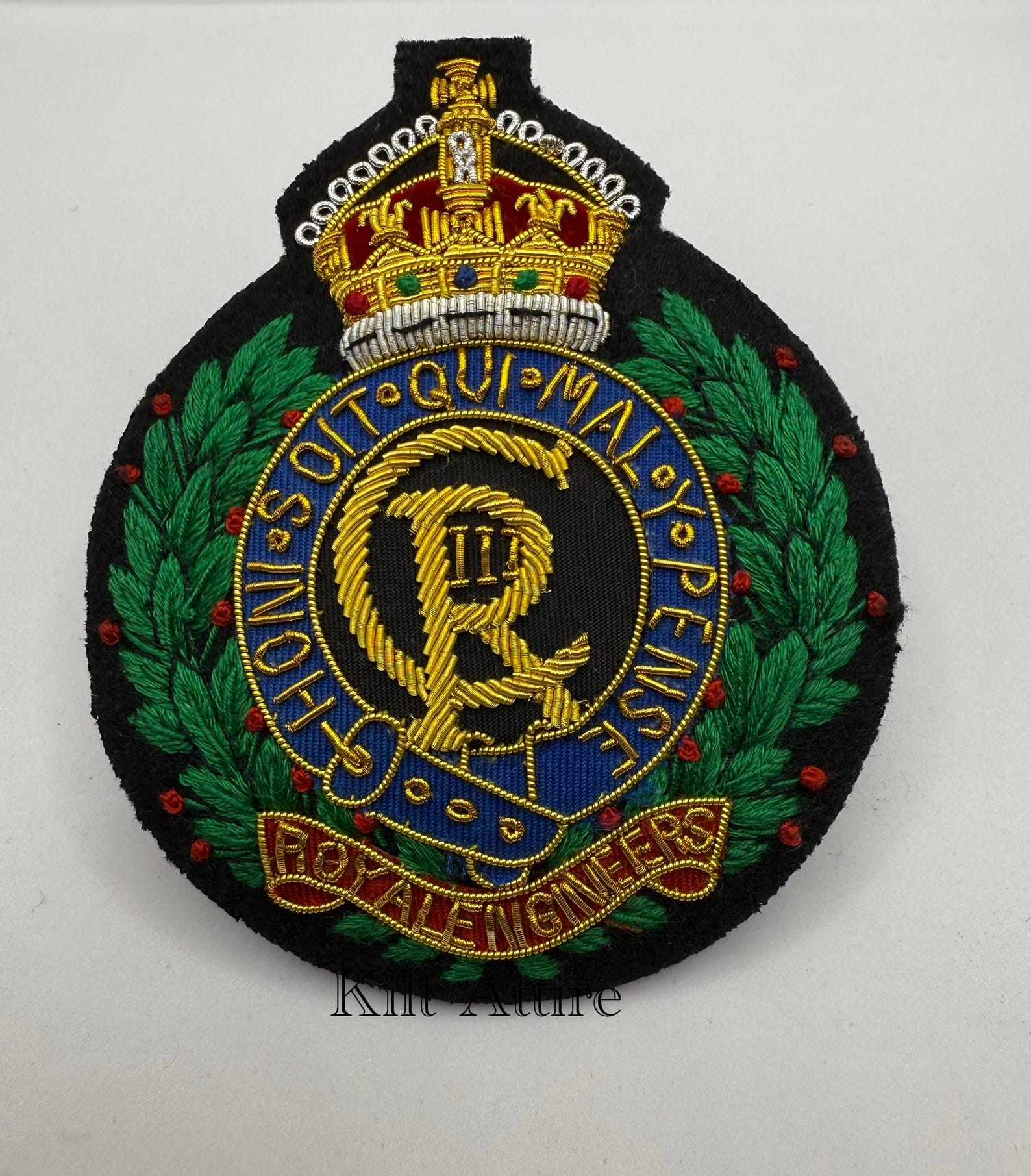 King’s Crown Royal Engineers Hand Embroidered Bullion and Wire Blazer ...