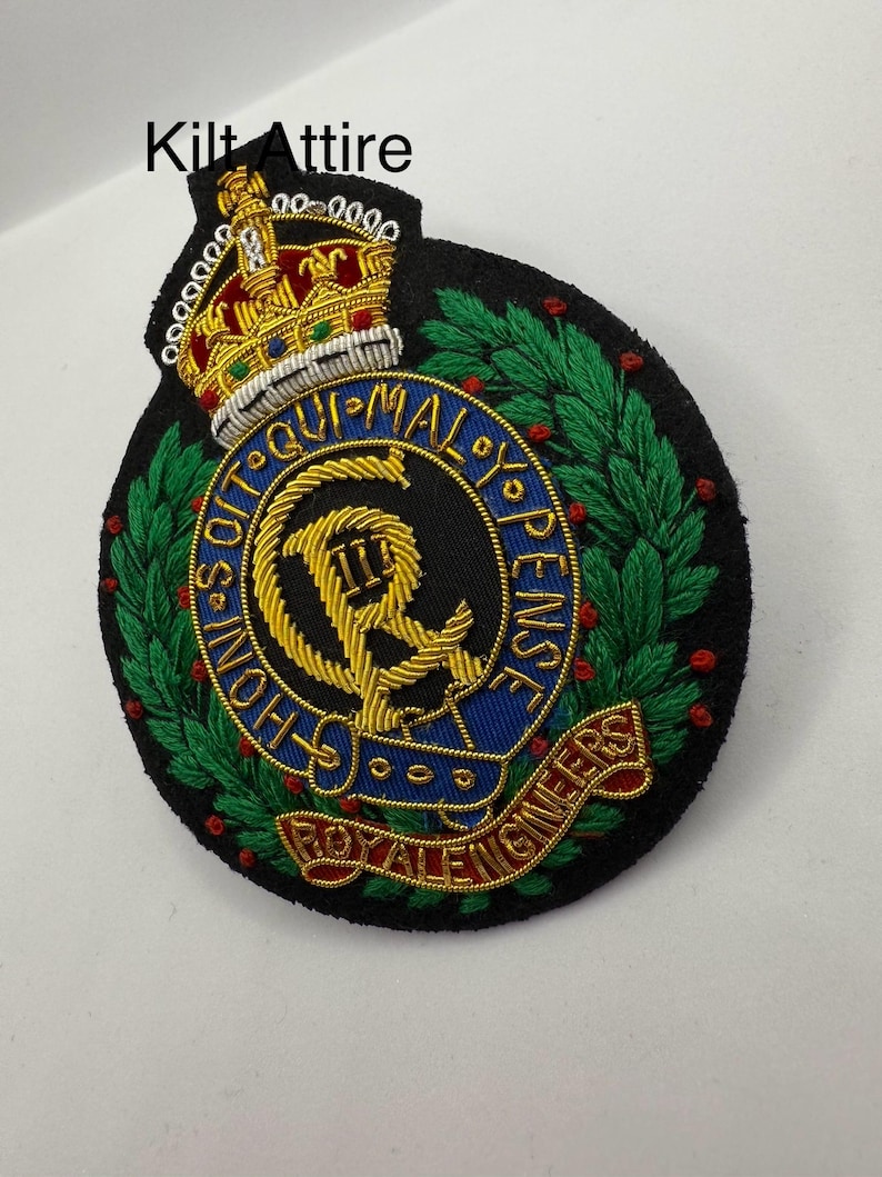 King’s Crown Royal Engineers Hand Embroidered Bullion and Wire Blazer ...