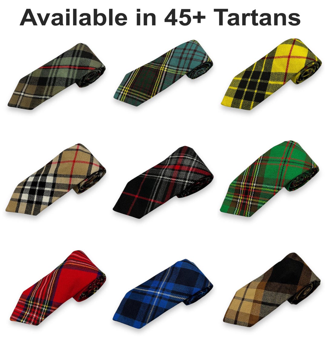 Scottish Tartan Tie Formal Tie for Wedding Available in 45+ Tartans - Etsy