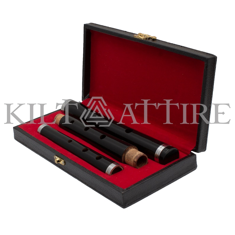 Rosewood Black Irish 3 Parts Flute Student Level in the Key of D + 2 ...