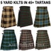 Scottish Men's Handmade Great Kilt 16th Century Highland Vintage Kilt Tartan Great Kilt ...