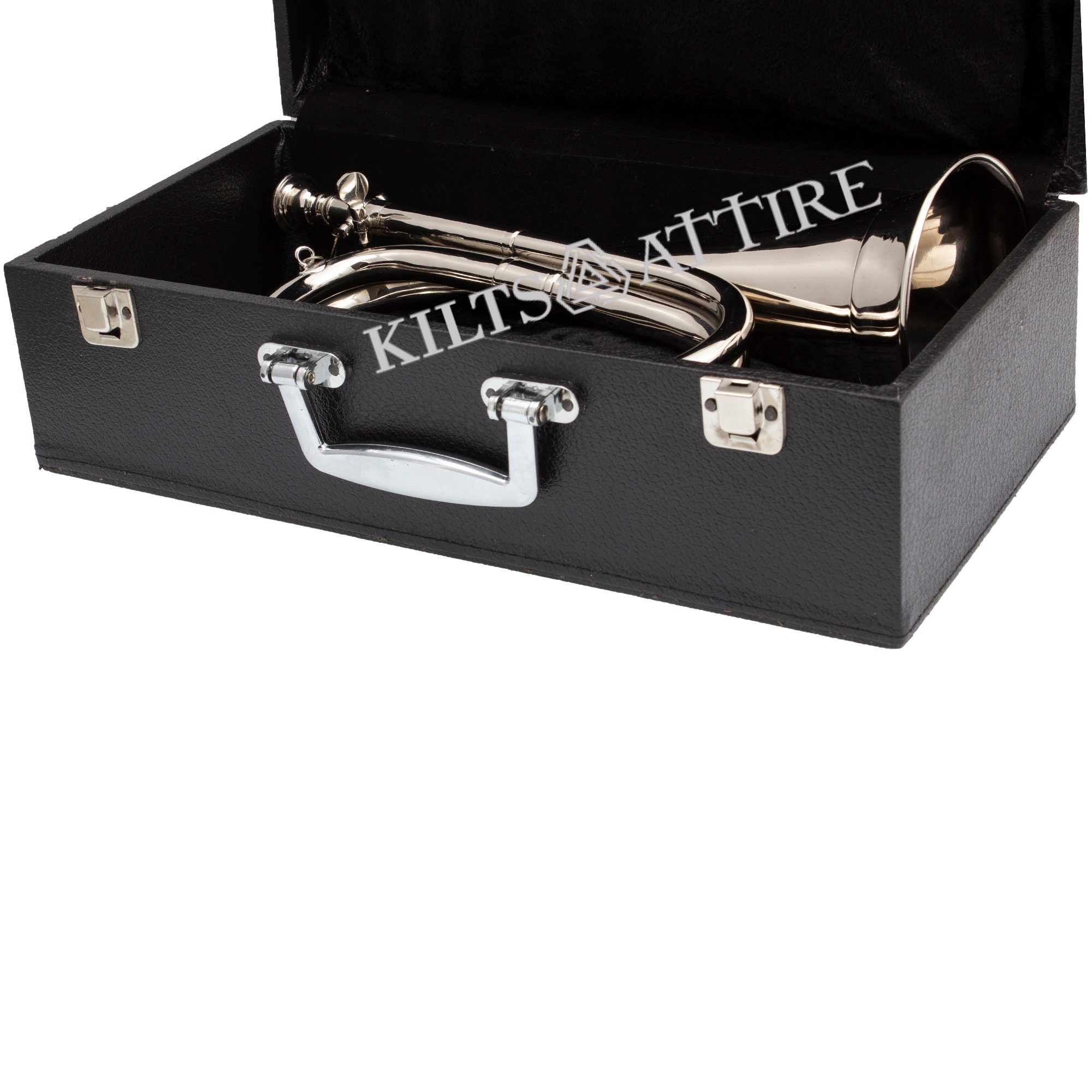 British Army Style Bb Silver Bugle Tunable With Silver Mouth Piece Free ...