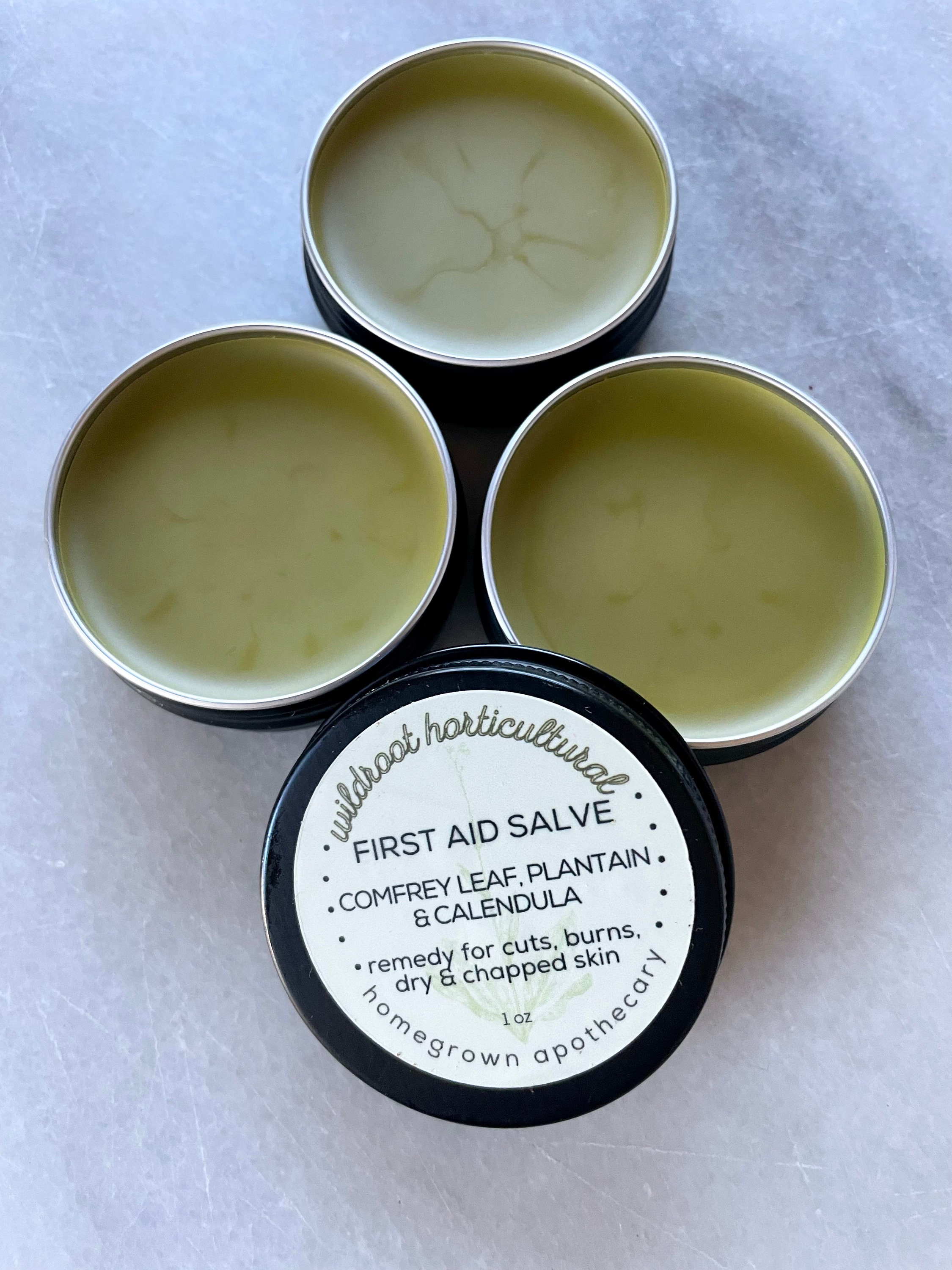 Comfrey Leaf, Plantain & Calendula, Salve, Organic, 1-2oz - Etsy