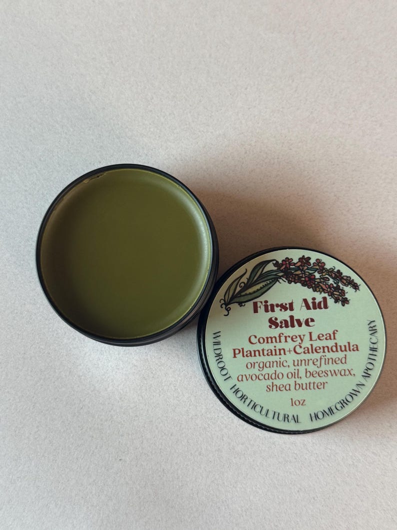 Comfrey Leaf, Plantain & Calendula, Salve, Organic, 1-2oz - Etsy