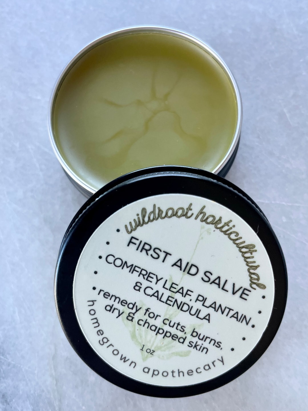 Comfrey Leaf, Plantain & Calendula, Salve, Organic, 1-2oz - Etsy
