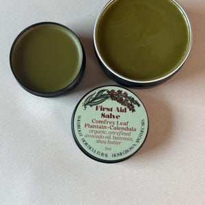 Comfrey Leaf, Plantain & Calendula, Salve, Organic, 1-2oz - Etsy