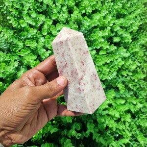 Beautiful Cinnabar Quartz Obelisk Tower | High Quality Cinnabar Point | Wealth Stone | Healing ...