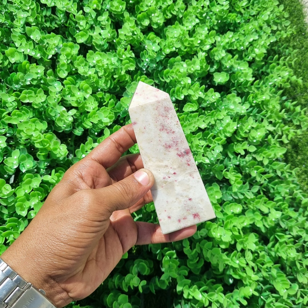 Beautiful Cinnabar Quartz Obelisk Tower | High Quality Cinnabar Point ...