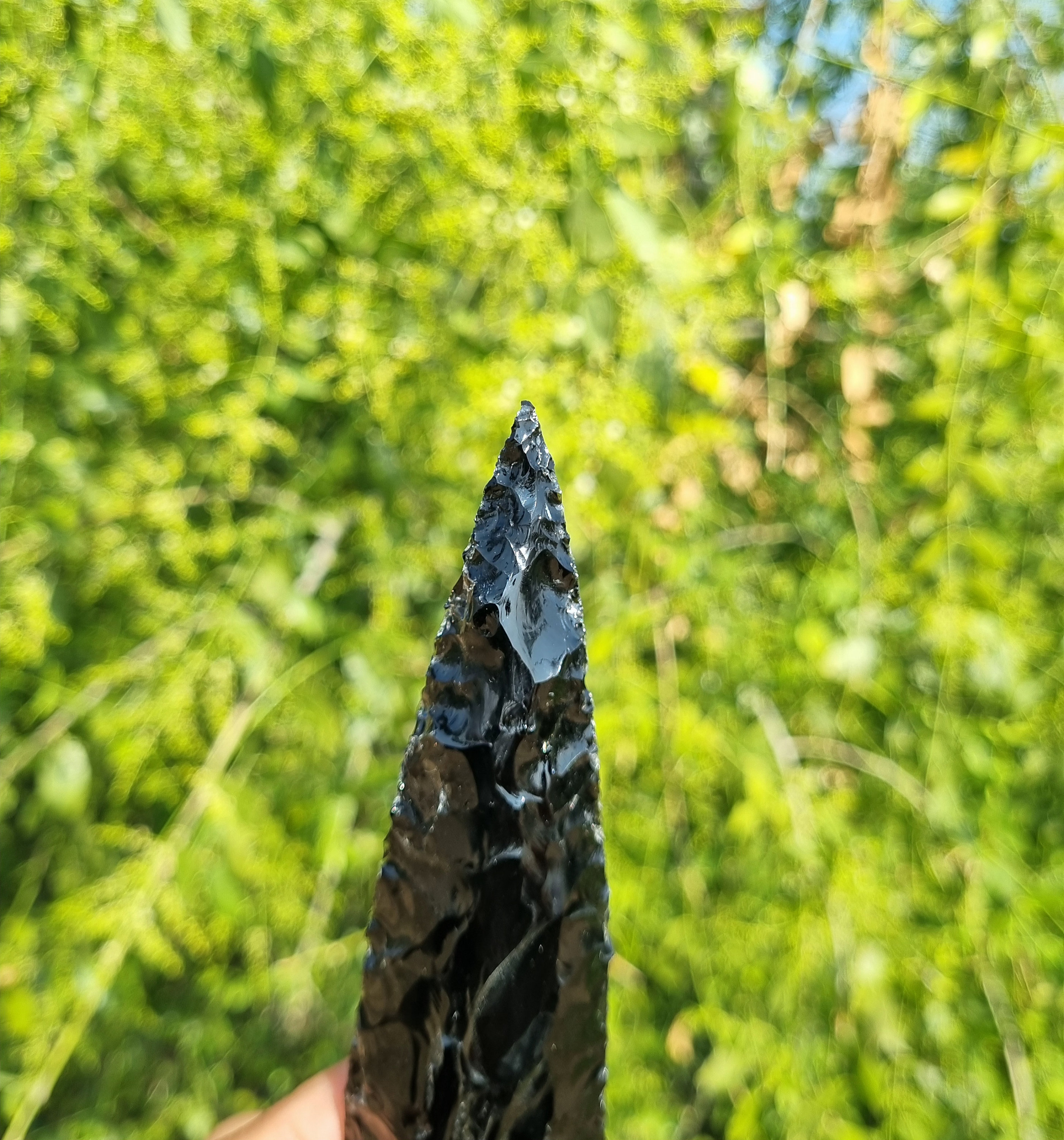 Natural Hand Crafted Black Obsidian Arrowhead Lava Blade 15 to 18cm ...
