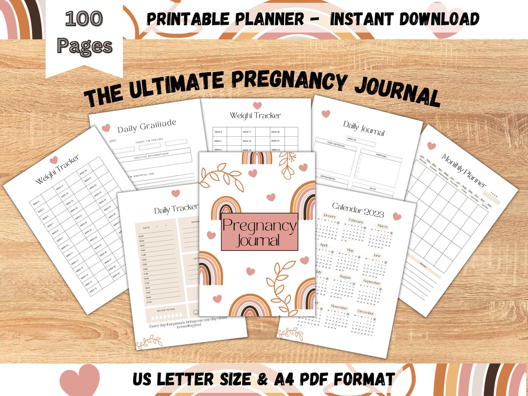 The Ultimate Pregnancy Journal, Printable Pregnancy Journal, Pregnancy ...