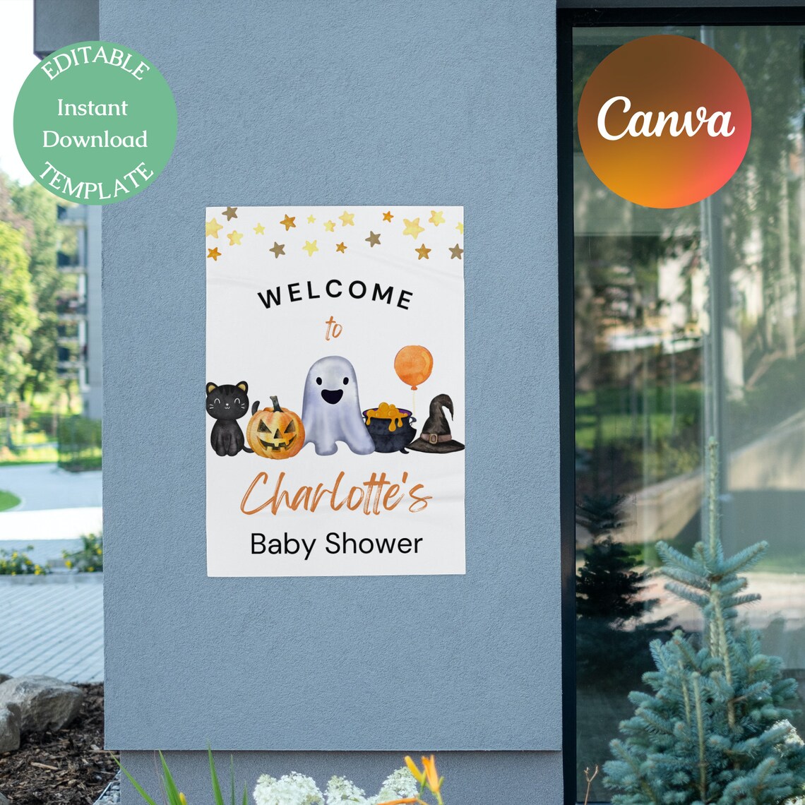Editable A Little Boo Baby Shower Sign Gender Neutral - Etsy