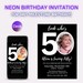 Editable 50th Invitation With Photo, Look Who's 50, 50th Birthday ...
