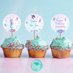 Editable Under the Sea Birthday Invitation Bundle, Under the Sea ...