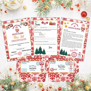 Editable Letter From Santa, Letter to Santa, Nice List Certificate ...