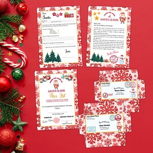 Editable Letter From Santa, Letter to Santa, Nice List Certificate ...
