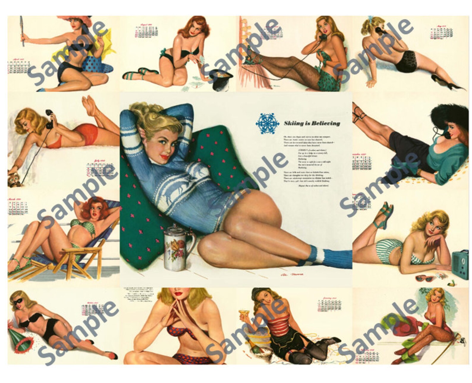 Pin up Clip Art From 1950s 13 X Gorgeous Beautiful Vintage Etsy pin-up-clip-art-from-1950s-13-x-gorgeous-beautiful-vintage-etsy