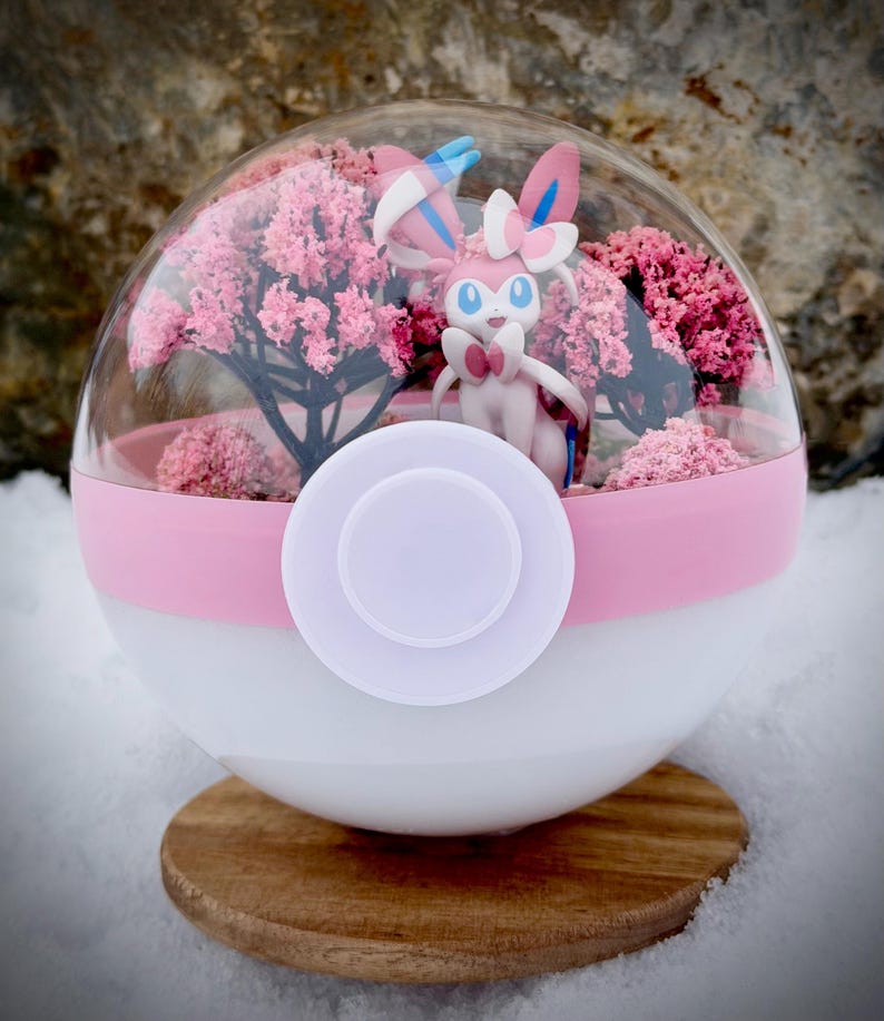 Cherry Blossom Pokémon Terrarium | Fairy Type Diorama | Handmade ...