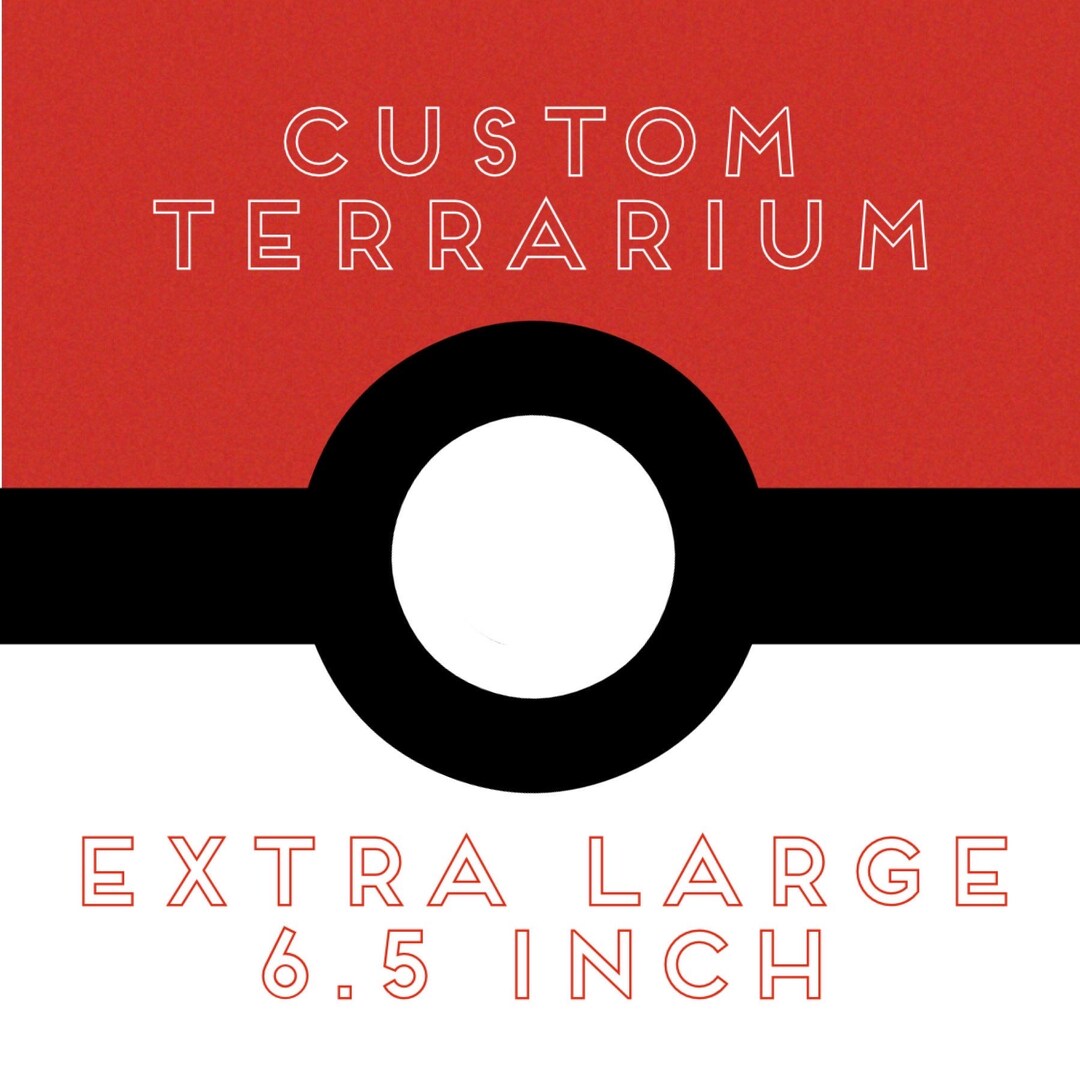 Custom Extra Large 6.5 Inch Pokeball Terrarium - Etsy