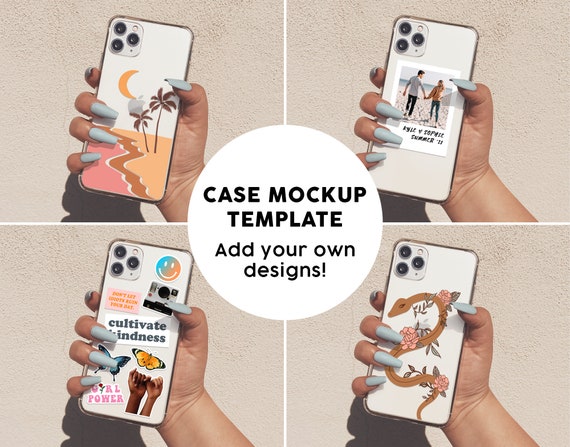 Clear Phone Case Mockup in PSD Photoshop File Format With | Etsy