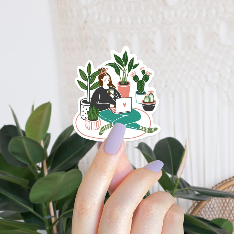 Decal Mockup, Cute Sticker Mockups, Isolated Hand Holding Sticker ...