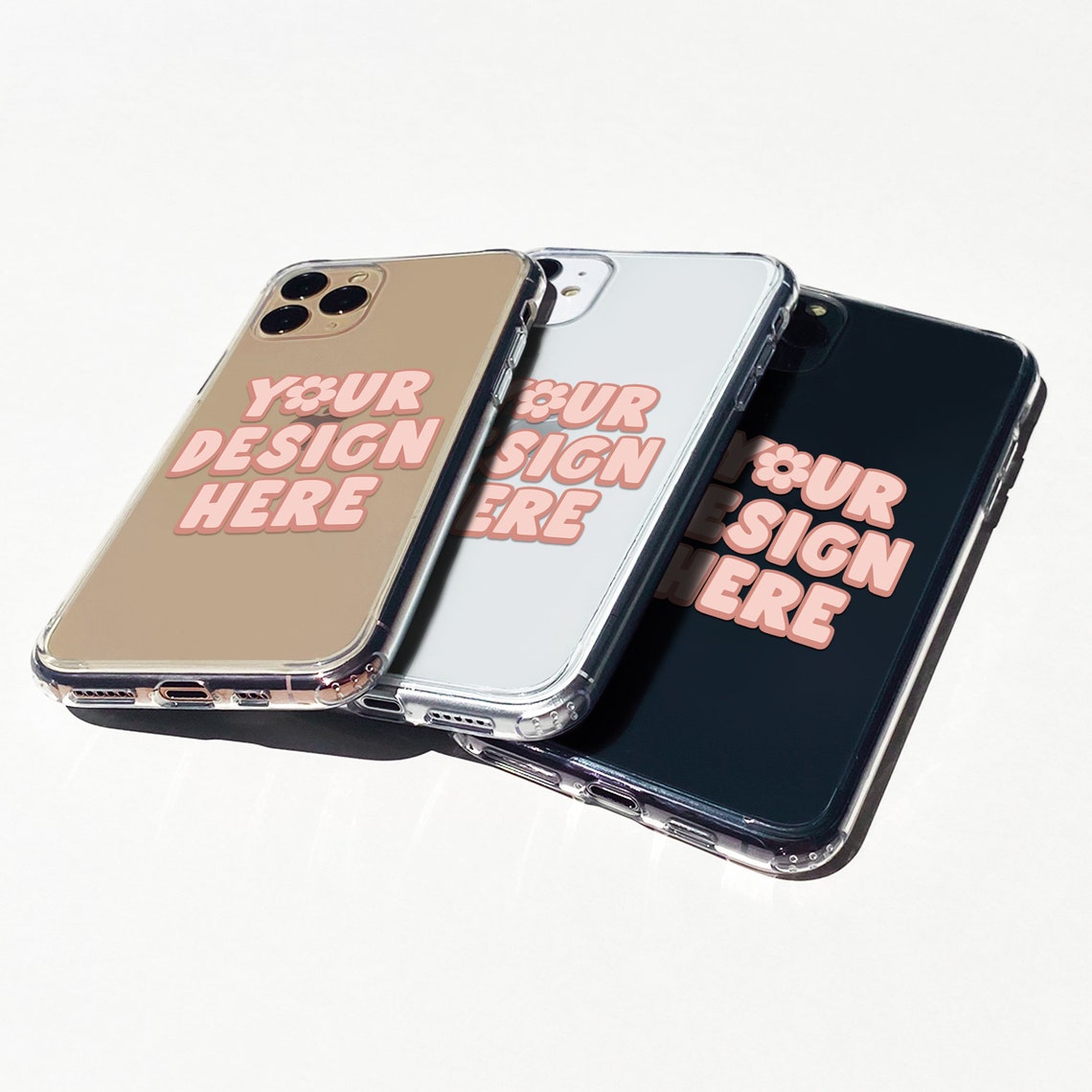 Clear Phone Case Mockup in PSD Photoshop File Format With - Etsy