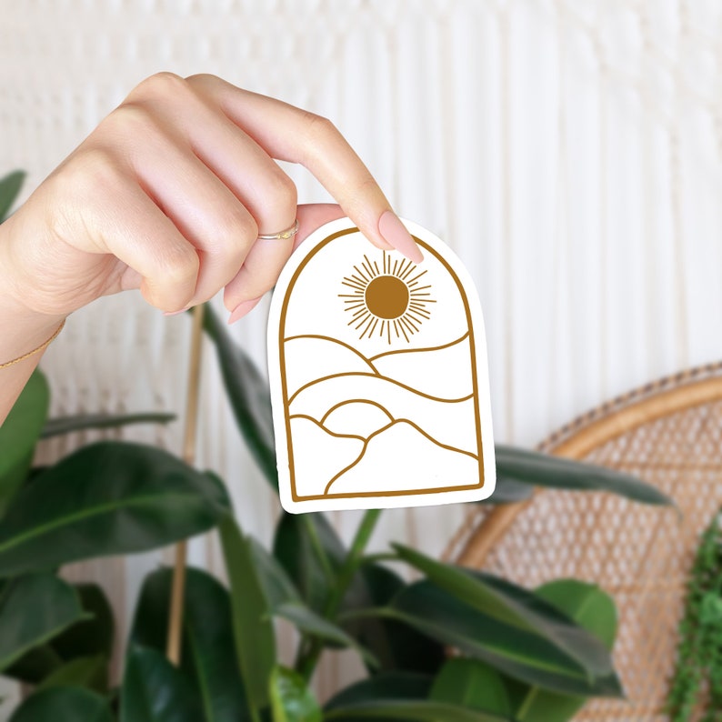 Decal Mockup, Cute Sticker Mockups, Isolated Hand Holding Sticker ...