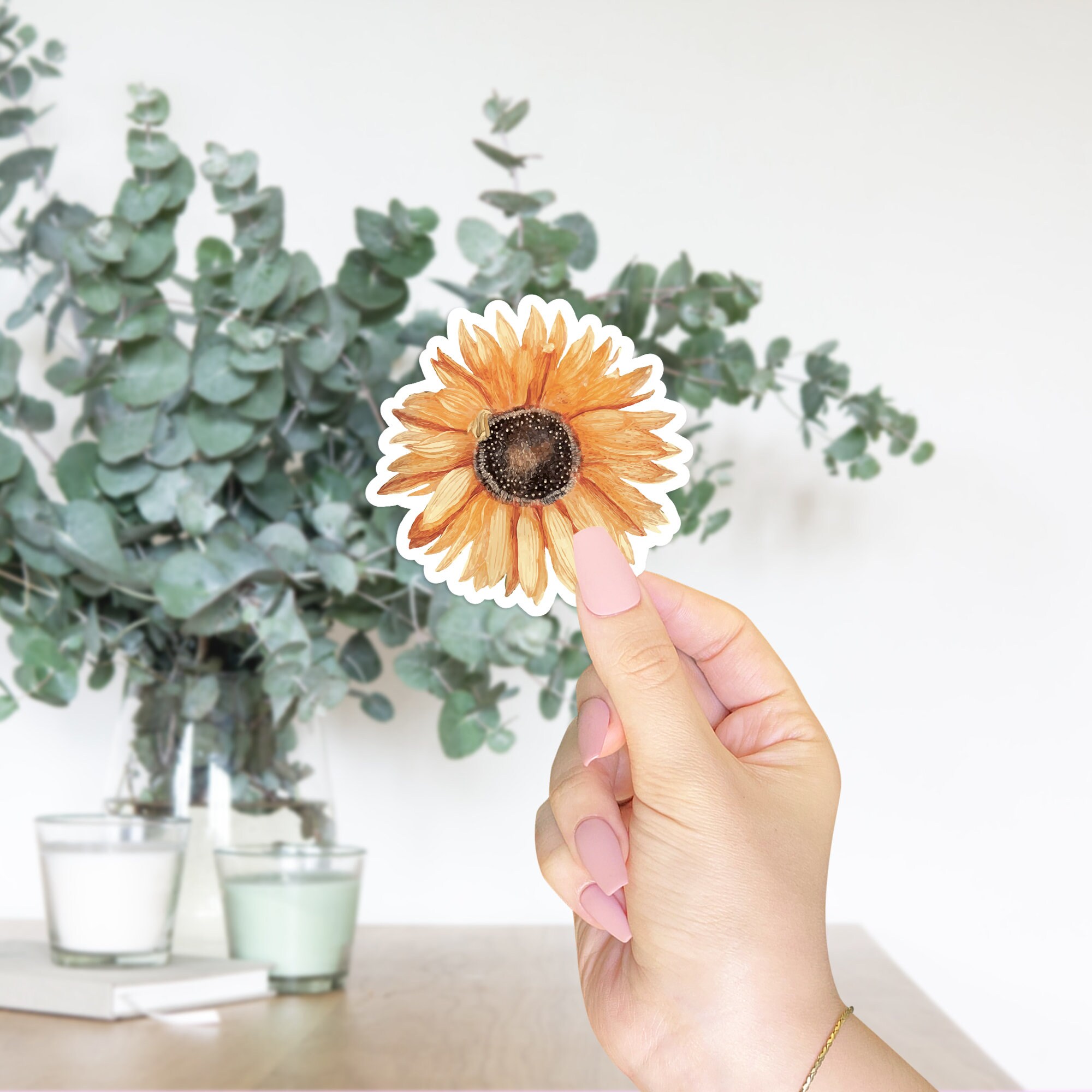 Add Your Own Designs! Super Cute Sticker Mockup Template With Isolated ...