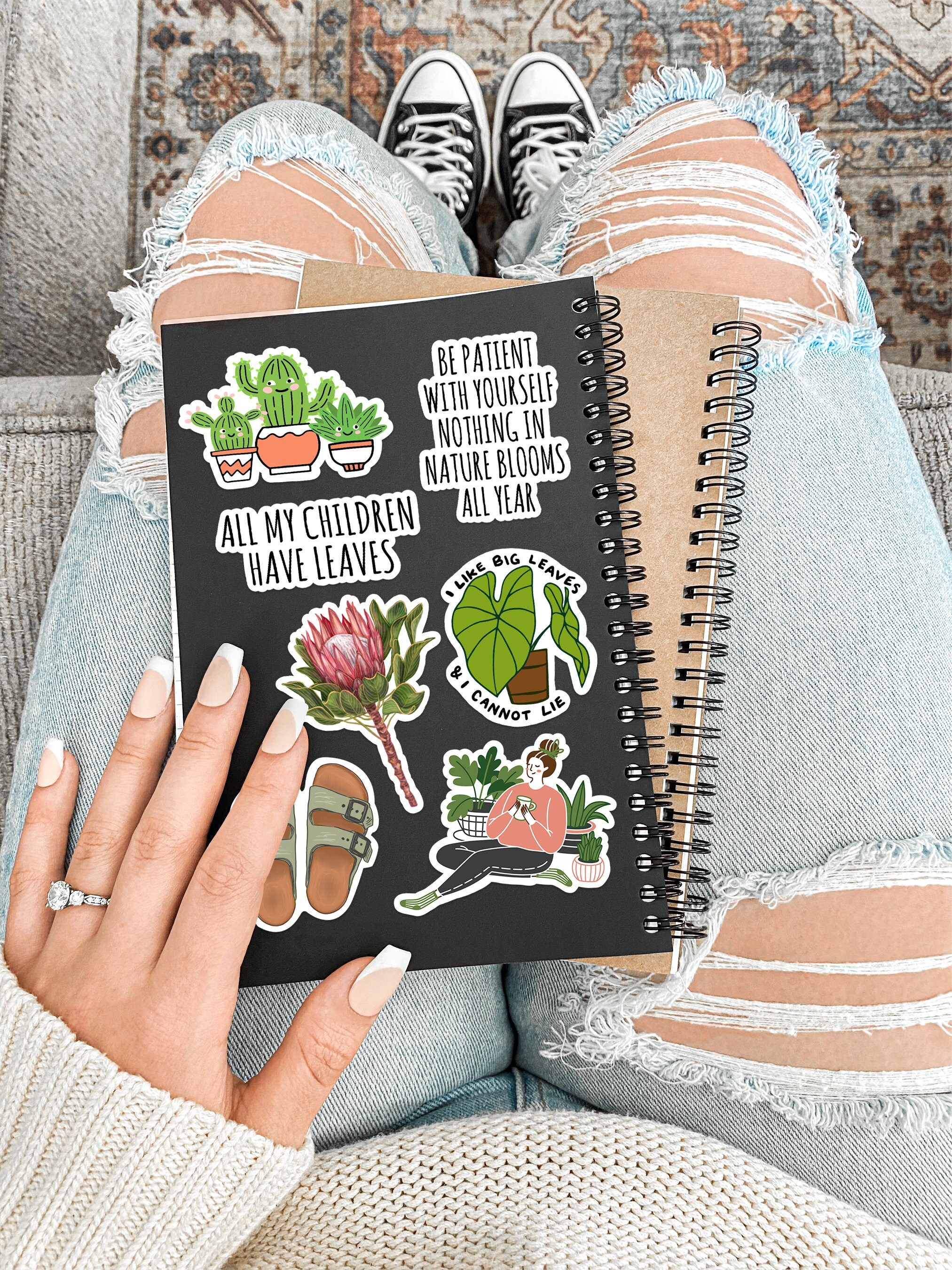 Cute Sticker Mockup for Your Sticker Designs Editable Decal - Etsy