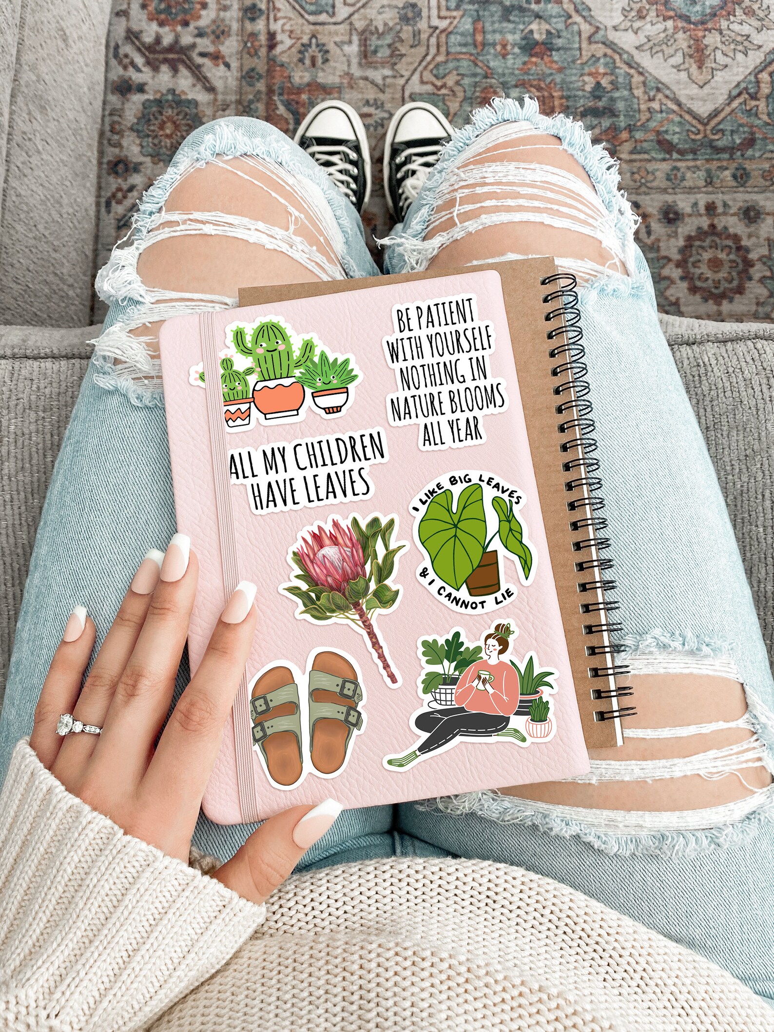 Cute Sticker Mockup for Your Sticker Designs! Editable Decal Mockup PSD ...
