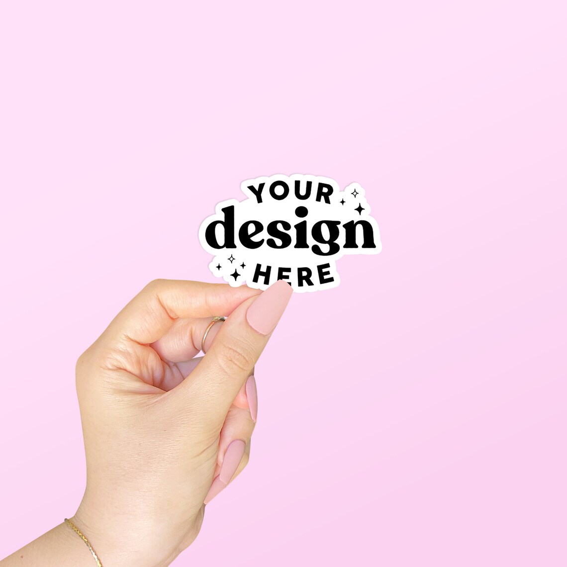 Decal Mockup Cute Sticker Mockups Isolated Hand Holding - Etsy