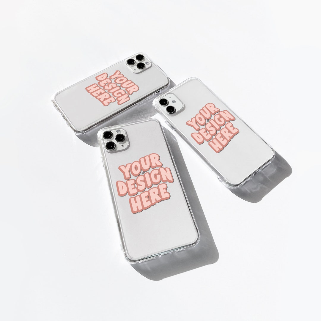 Clear Phone Case Mockup Template. Easy to Edit With Free Editing ...