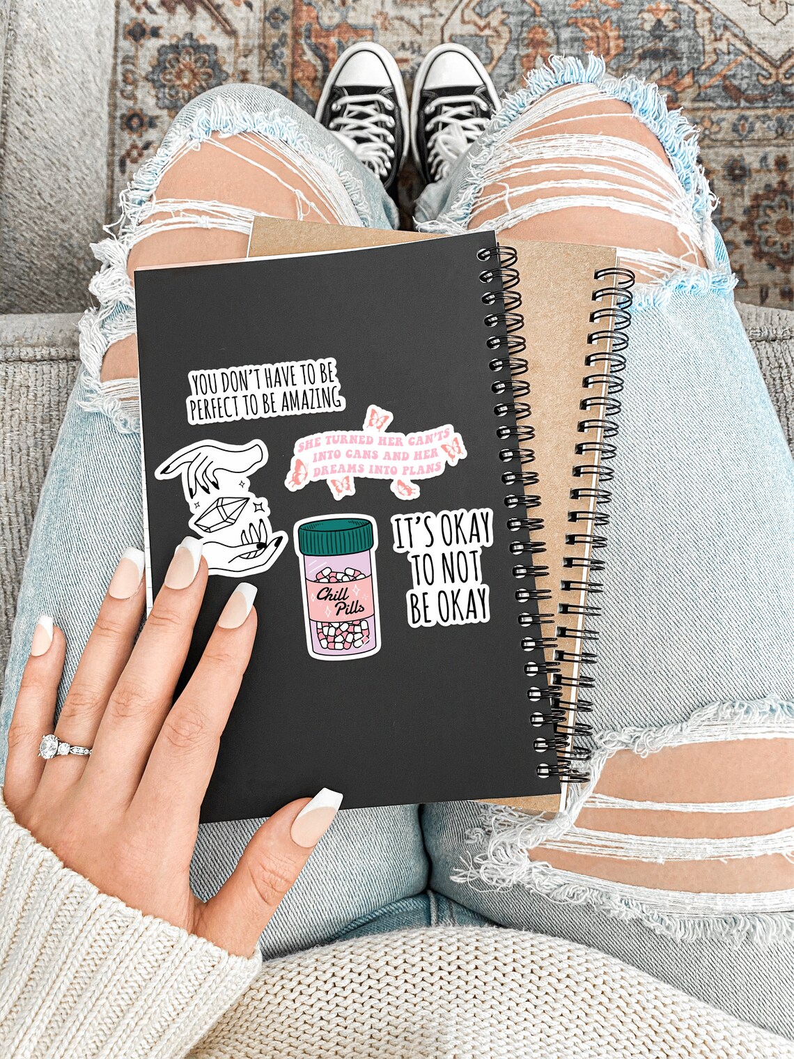 Cute Sticker Mockup for Your Sticker Designs! Editable Decal Mockup PSD ...