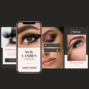 Instagram Lash Stories Template | Lash Extension | Lash Tech Social ...