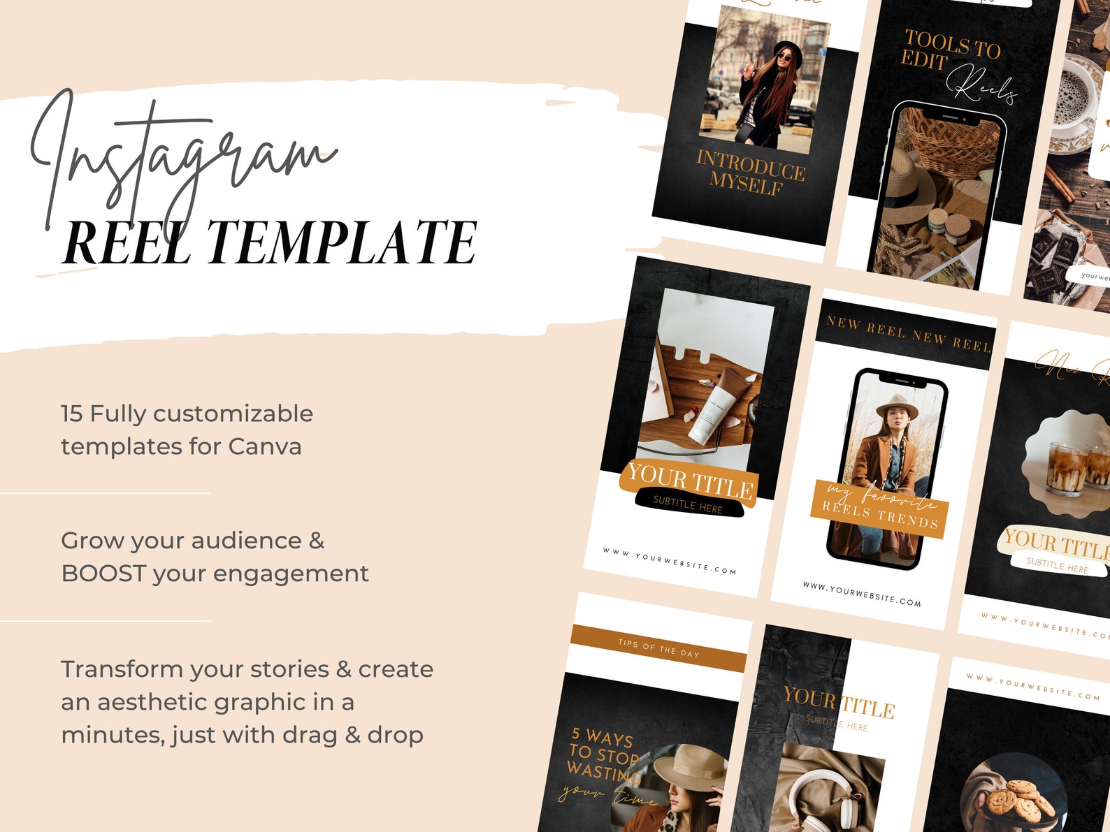 UGC Instagram Reel Templates Content Creator Reel Covers Reel Cover ...