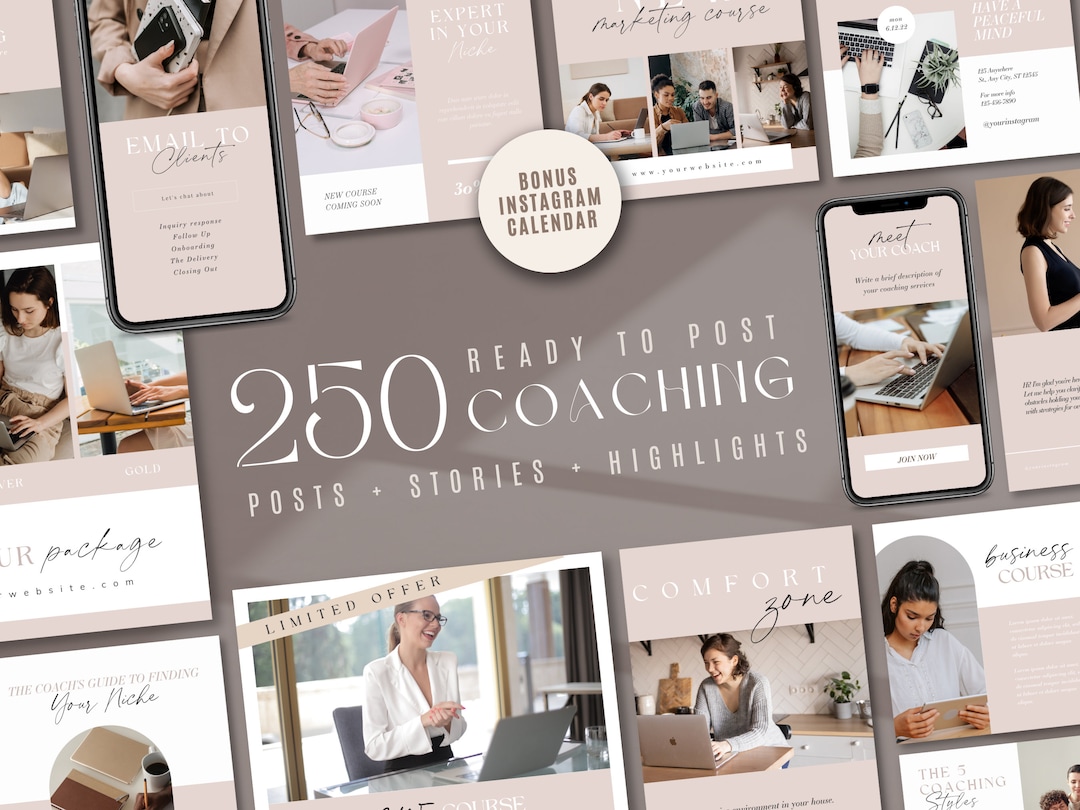 Coaching Instagram Post, Stories, Highlights Templates | Blogger ...