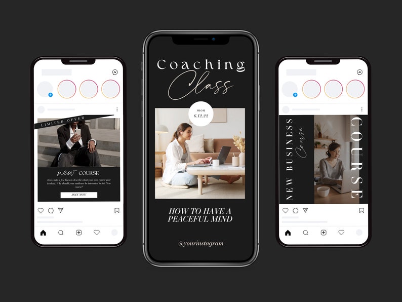 Coaching Instagram Post Stories Highlights Templates - Etsy