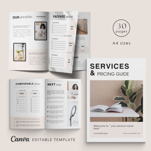 Services & Pricing Guide Template | New Client Welcome Packet | Price ...