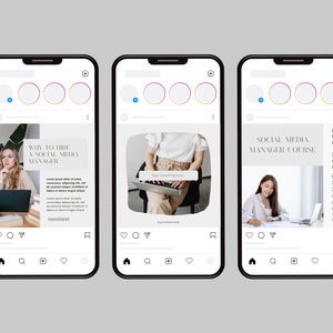 Social Media Manager Instagram Templates | Marketing Templates ...