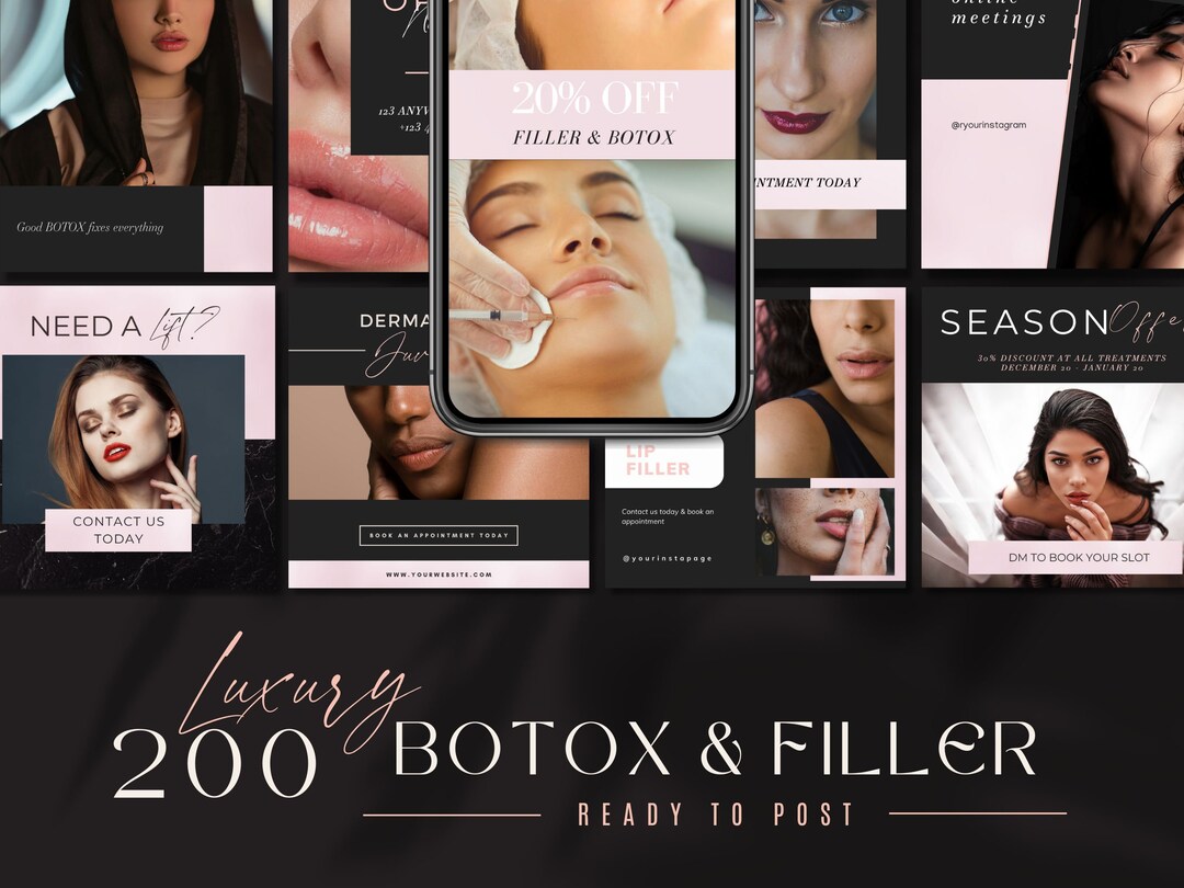 200 Botox and Filler Instagram Templates | Botox Templates | Filler ...