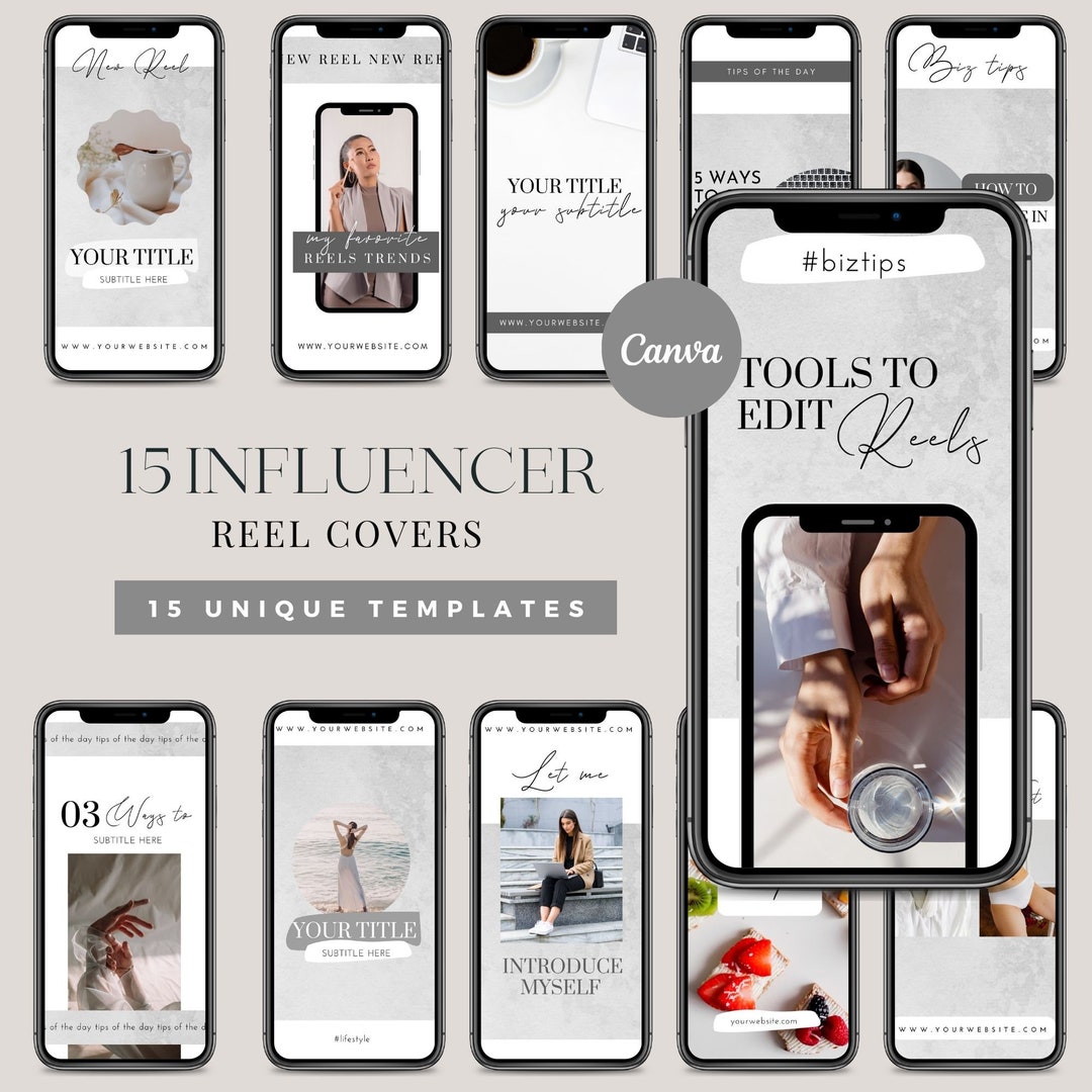 UGC Reel Templates | Content Creator Reel Covers | Reel Cover Template ...
