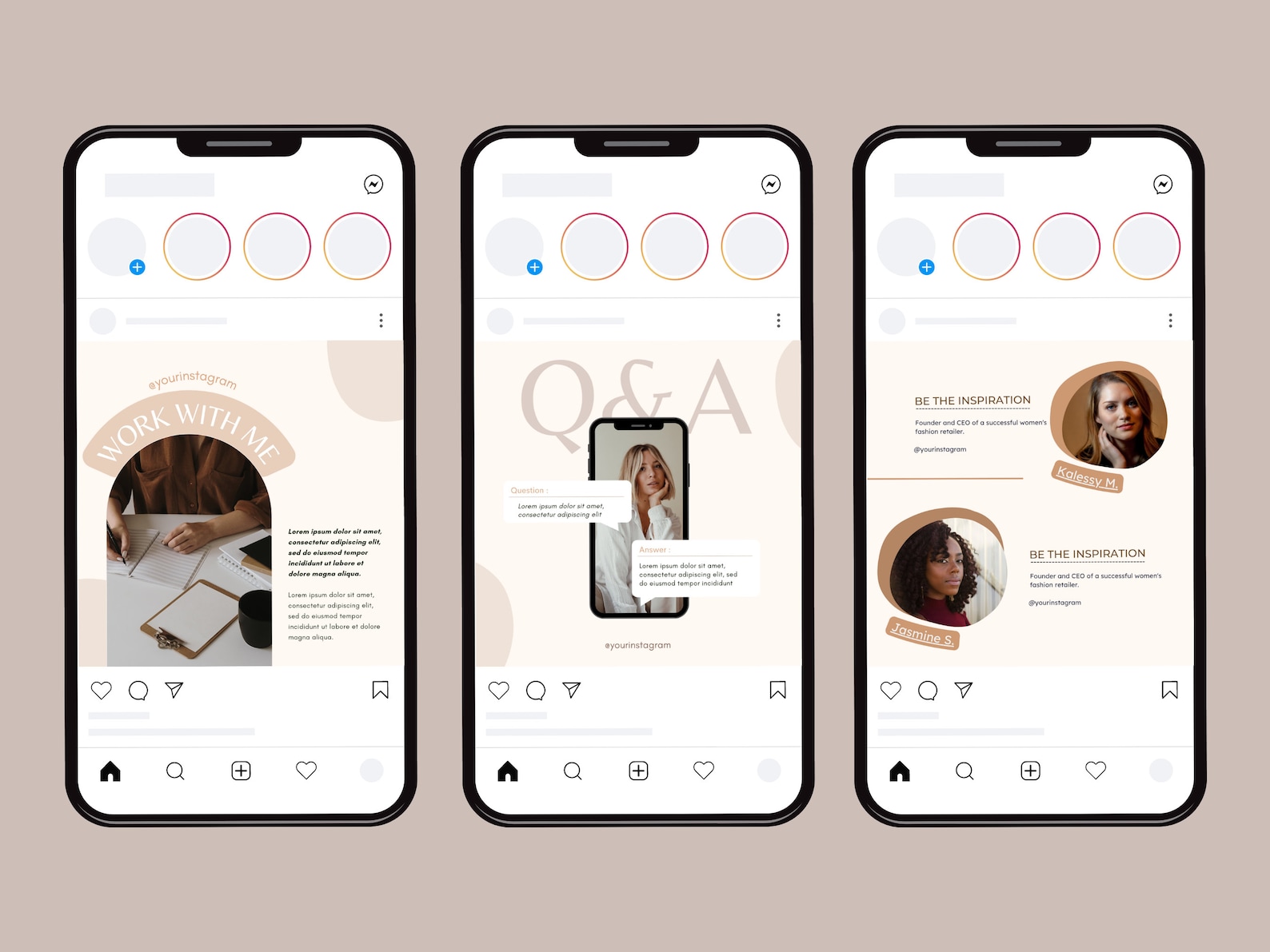 Virtual Assistant Instagram Template Instagram Virtual - Etsy