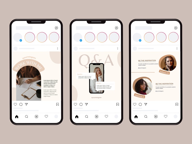 Virtual Assistant Instagram Template Instagram Virtual - Etsy
