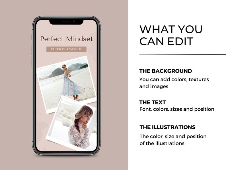50 Instagram Story Template Aesthetic Stories for Instagram - Etsy