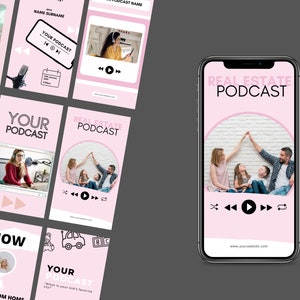 Instagram Reel Templates | Podcast Reel Covers | Reel Cover Template ...