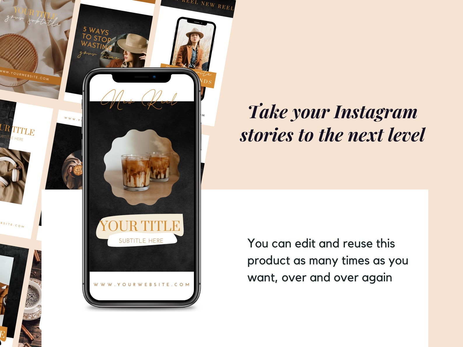UGC Instagram Reel Templates | Content Creator Reel Covers | Reel Cover ...